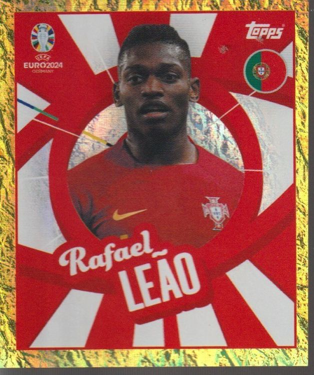 EURO 2024 Topps sticker Player To Watch Foil gold RAFA LEAO | Kaufen ...