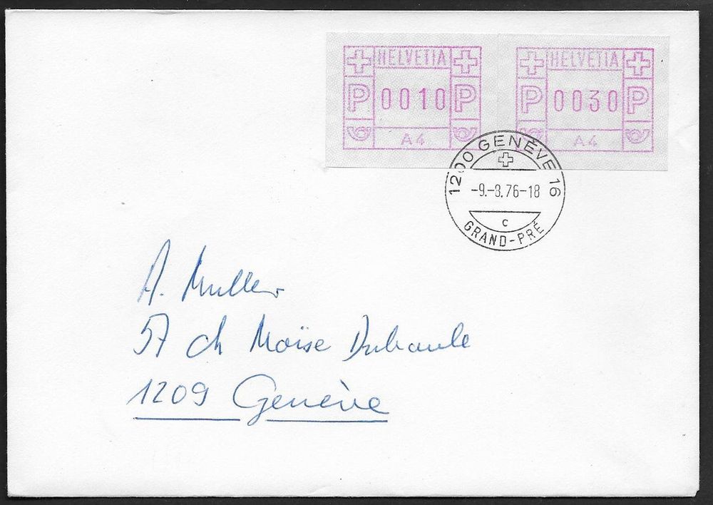 1976 FDC GENÈVE Nr 1/V A2 hochwertig !! (Gebraucht) in Zürich für CHF 7 – mit Lieferung auf ...