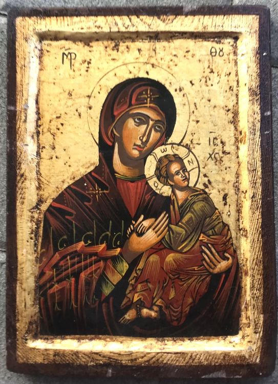 Alte Ikone mit sehr schöne Malerei | Kaufen auf Ricardo