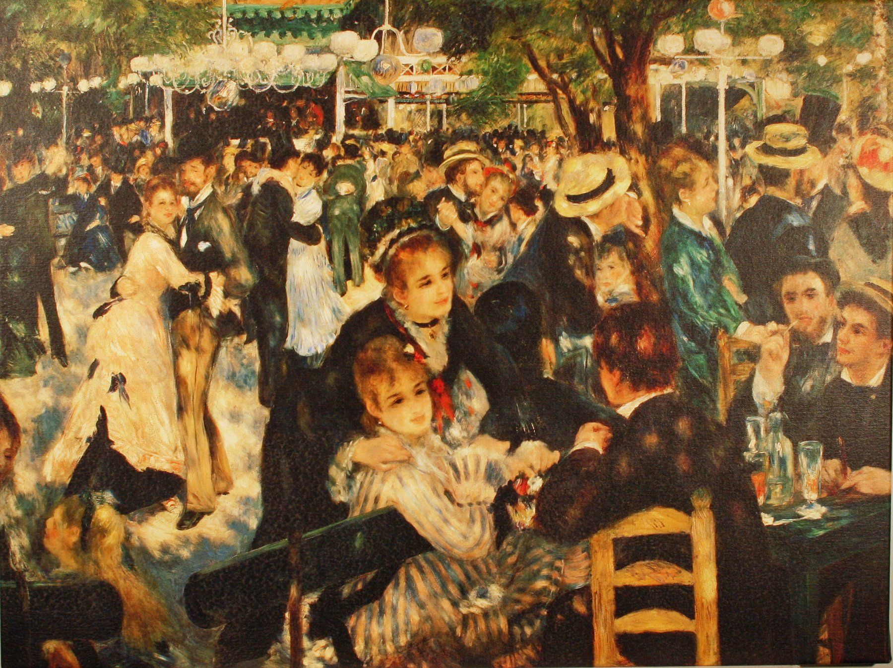 Renoir, Ball im Restaurant Moulin auf Leinwand, 60 x 80 cm (Neu (gemäss ...