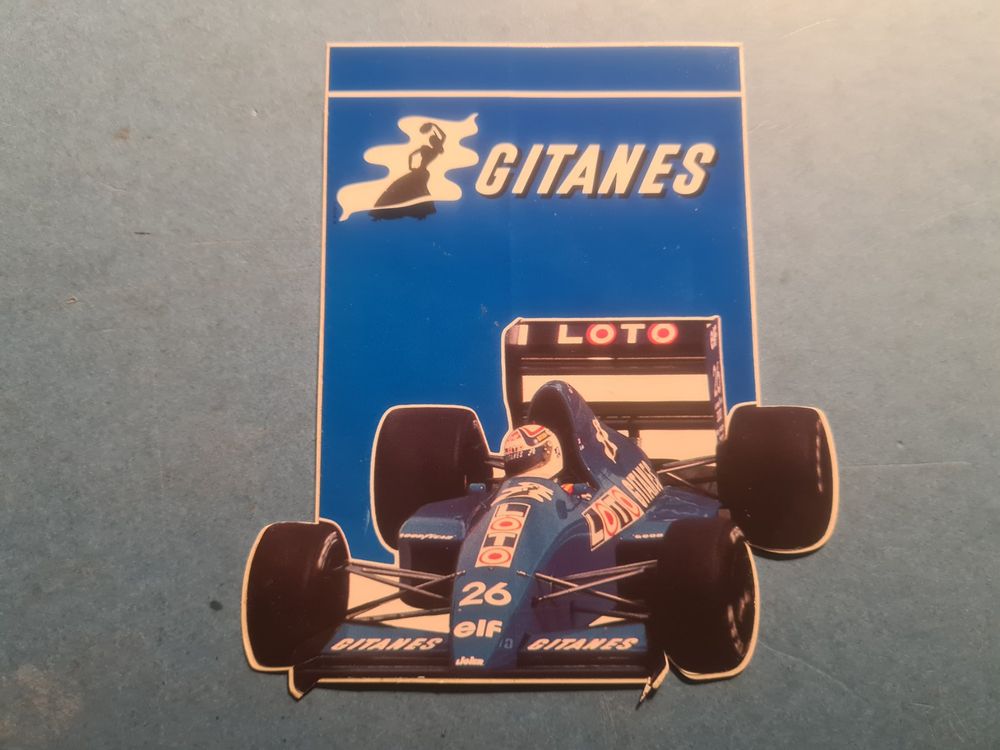 LIGIER GITANES STICKER NEW OLD STOCK VINTAGE (Neu (gemäss Beschreibung ...
