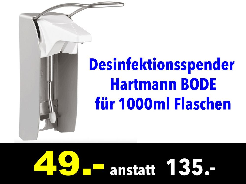 🔴 Desinfektionsspender Hartmann BODE langer Armhebel /625x (Neu und ...
