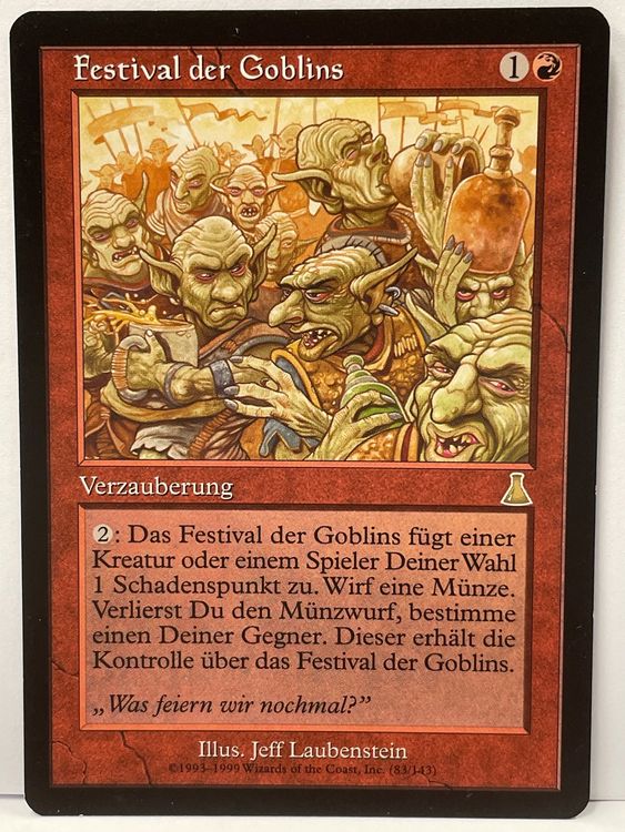 Magic The Gathering - Festival der Goblins (Neu (gemäss Beschreibung ...