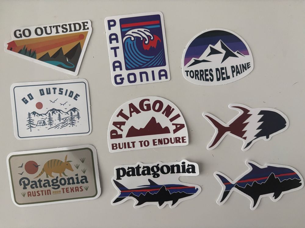 9 set Pack Patagonia Sticker div. Motive berg laptop deko (Neu (gemäss ...