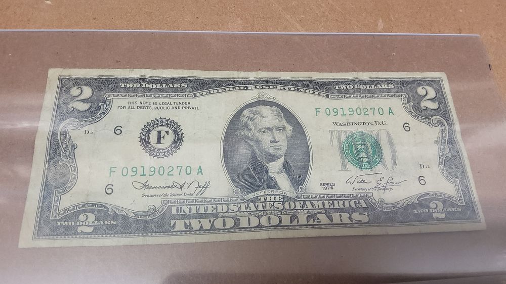 US 2 Dollar Note 1976 - Sammlerstück (Gebraucht) in Herisau für CHF 1.9 ...