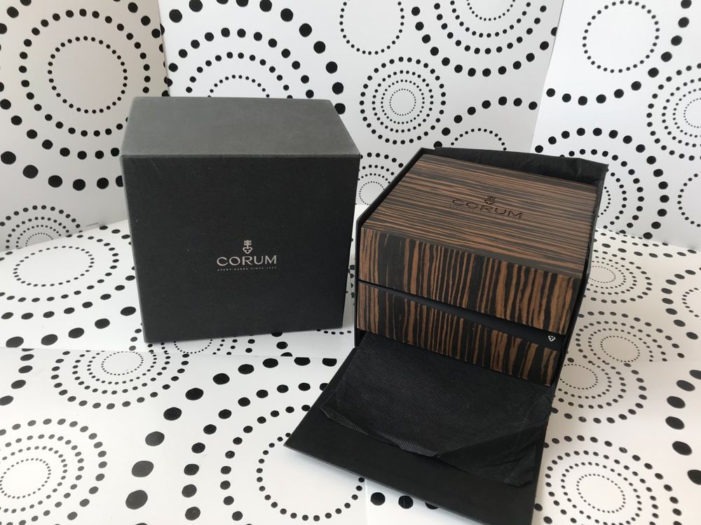 CORUM ORIGINAL - WATCH BOX ECRIN SCHACHTEL - WOOD !!! (Gebraucht) in ...