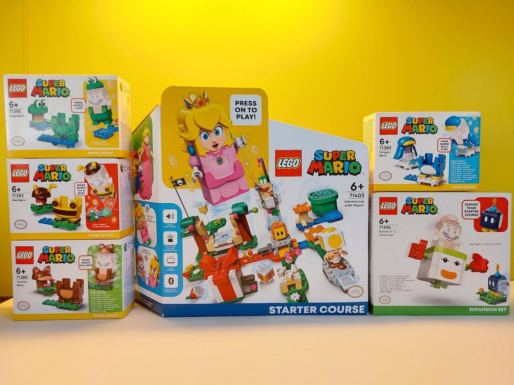 LEGO Super Mario Starterset 71403 + 4x POWER UP + EXPANSION (Neu und ...