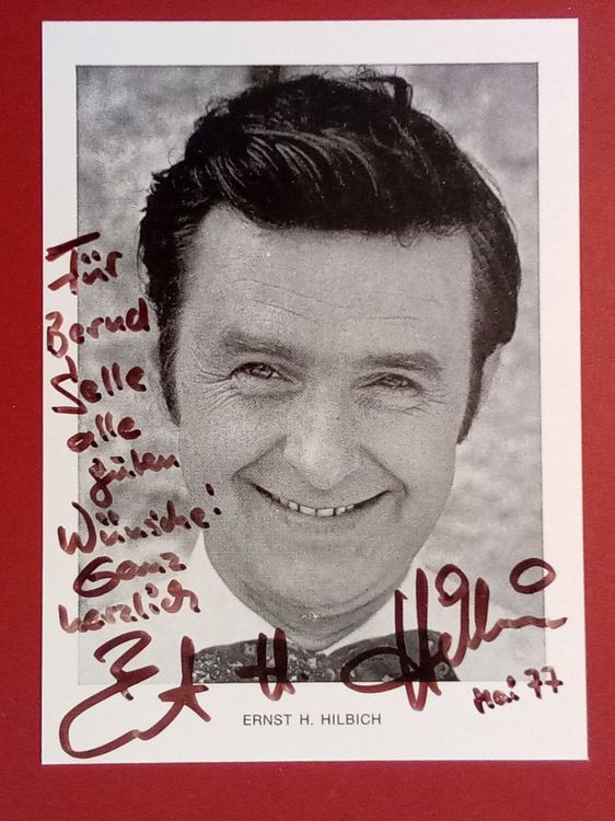 Ernst H. Hilbich Autogramm signiert Fotopostkarte 10x15cm (Gebraucht) in Bischofszell für CHF 3 ...