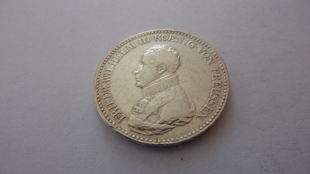 Silbermünze aus Preussen : 1 Taler Friedrich III. 1818 , ss (Gebraucht ...