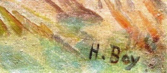 HANNI BAY - Schönes großes Ölgemälde auf Leinwand (Gebraucht) in Basel für CHF 1600 – mit ...