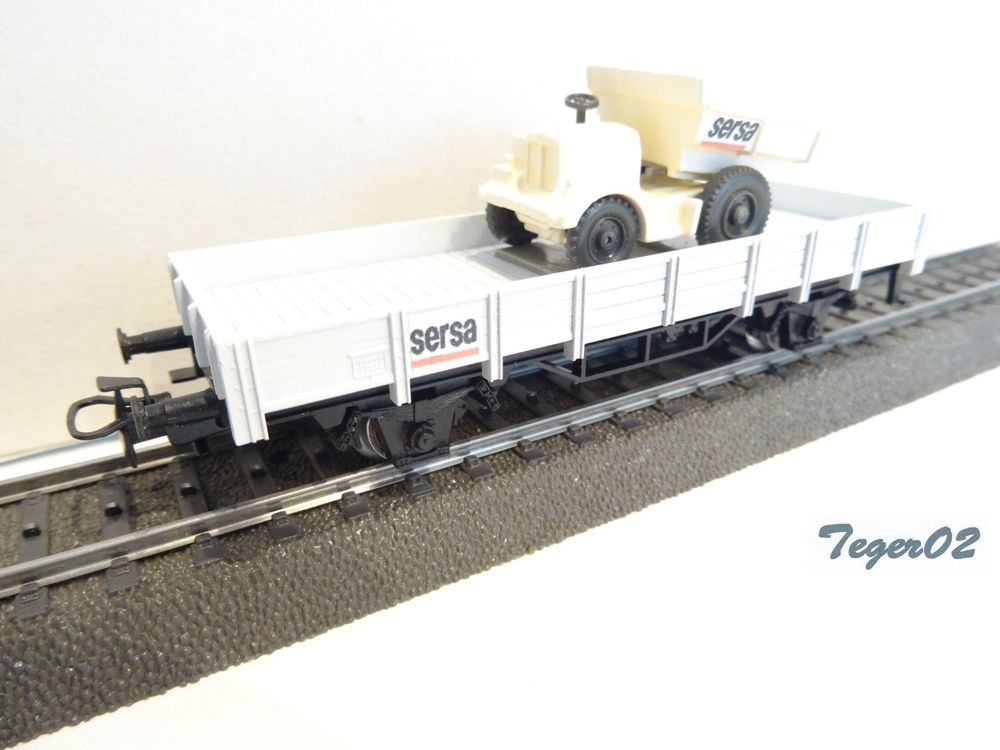 Märklin H0 4423 Niederbordwagen sersa mit Dumper (Neu (gemäss Beschreibung)) in Hochdorf für CHF ...