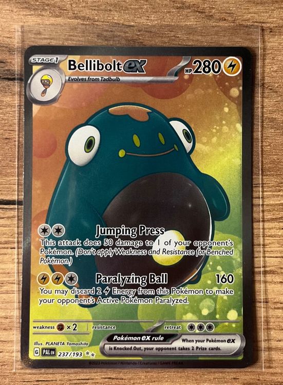Bellibolt EX FULL ART 237/193 Pokemon Paldea Evolved (Neu (gemäss ...