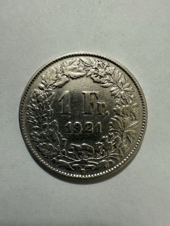 1 Frs suisse en argent 1921 (Gebraucht) in Savigny für CHF 2 – mit Lieferung auf Ricardo kaufen