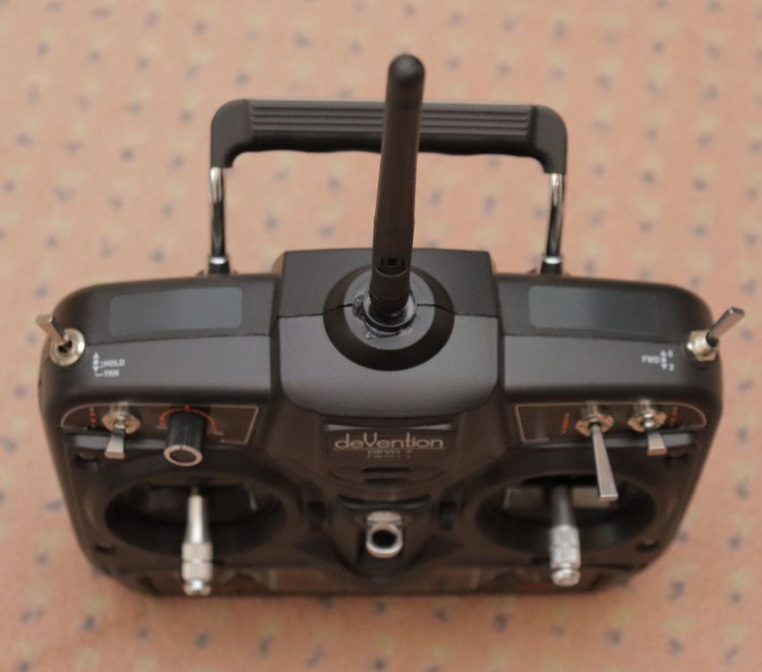 DEVO 7 Sender + 2 Empfänger + Walkera Infra Quadrokopter RTF (Gebraucht ...