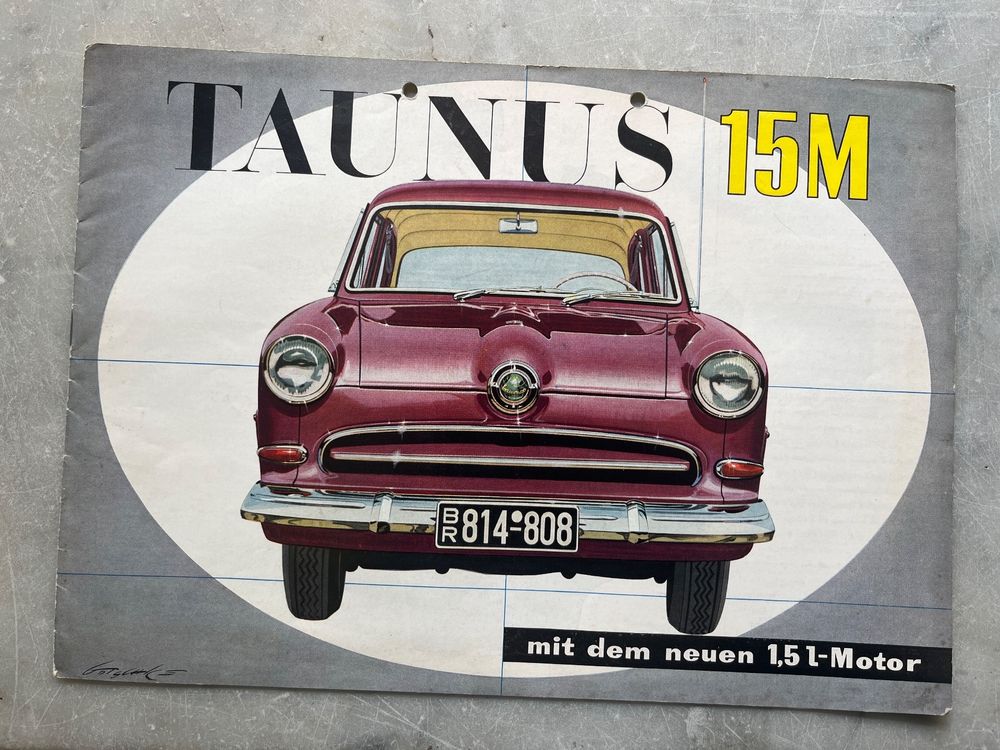 Ford Taunus 15M Prospekt 1962 Oldtimer (Gebraucht) in Brienz BE für CHF ...