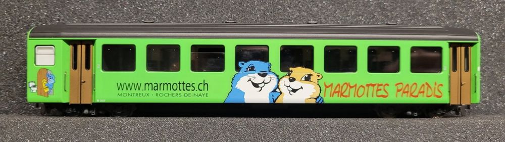 Bemo 3267 337 MOB B 207 Leichtmetallwagen Marmottes Paradis (Gebraucht ...