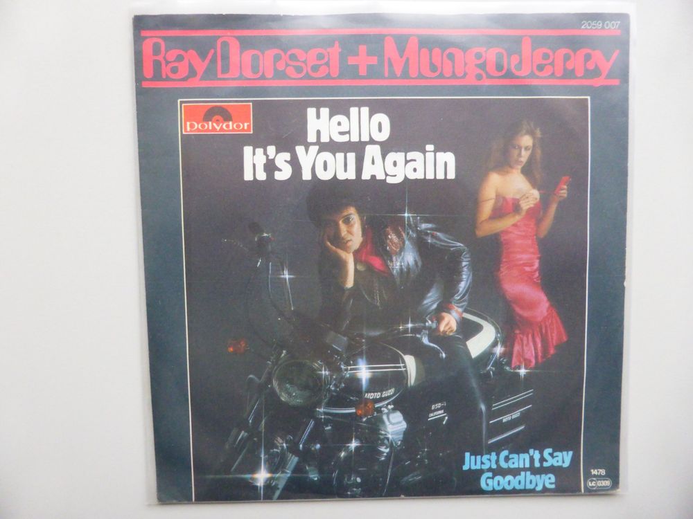 VINYL SINGLE RAY DORSET & MUNGO JERRY (Gebraucht) in für CHF 1.5 – mit ...
