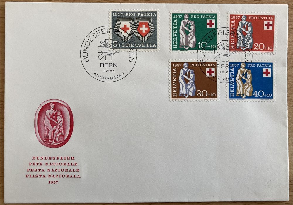 FDC Pro Patria 1957 ohne Adresse, Kat. 60 Fr. | Kaufen auf Ricardo