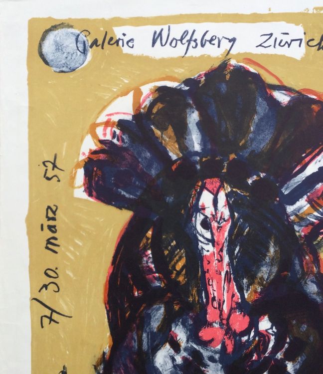 Hans FALK (1918-2002) Grosse Litho Plakat | Kaufen auf Ricardo