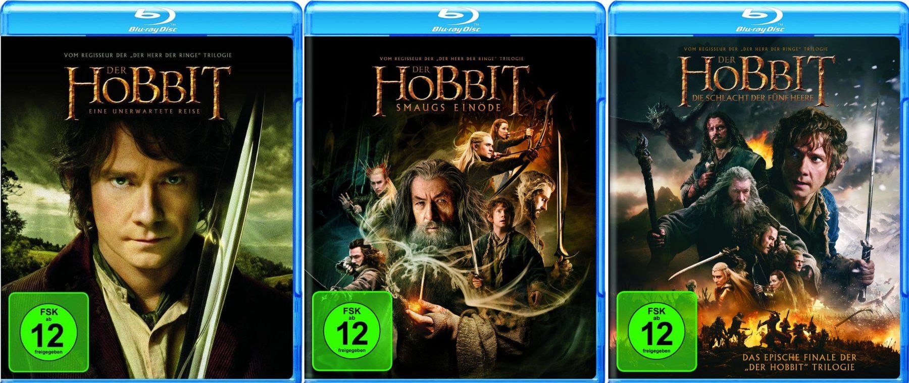 Der Hobbit - Trilogie - Peter Jackson/Tolkien/Martin Freeman (Neu ...
