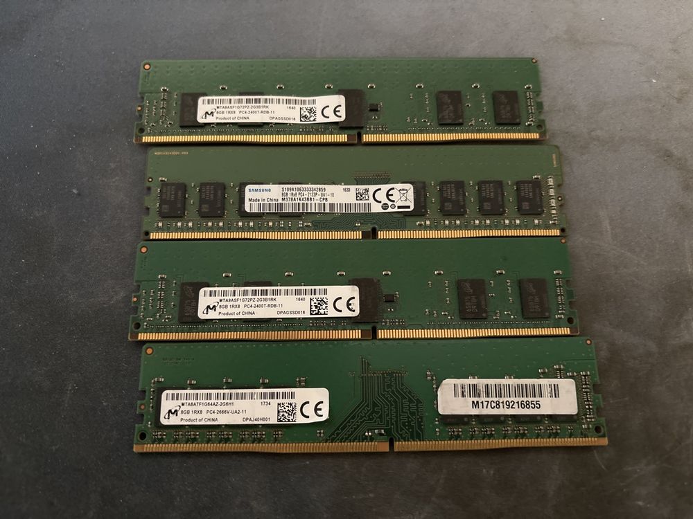 4 stk 8 Gb DDR4 Ram (Gebraucht) in Au SG für CHF 32 – mit Lieferung auf Ricardo kaufen