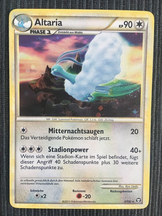 Pokemon Altaria Holo HS Triumph (Neu (gemäss Beschreibung)) in Wabern ...