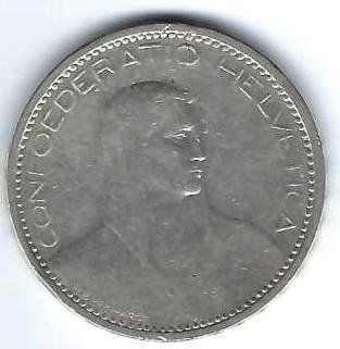 5 Franken 1923 Silber (Gebraucht) in Zürich für CHF 52 – mit Lieferung auf Ricardo kaufen