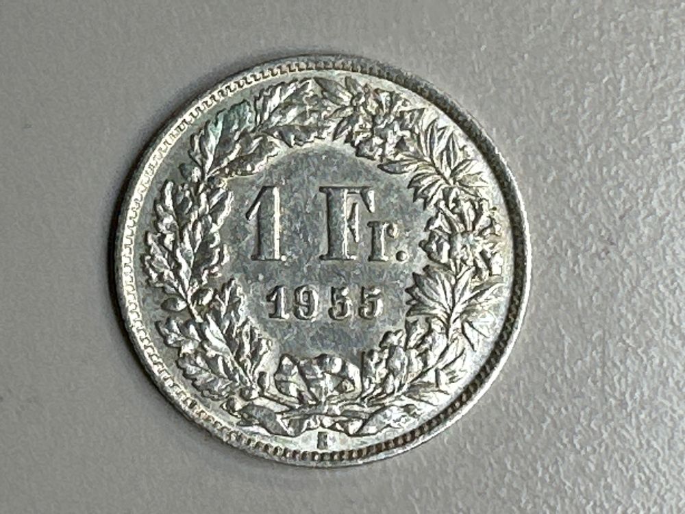 1 Fr.Silber Schweiz 1955 -vz (Gebraucht) in Herisau für CHF 20 – mit Lieferung auf Ricardo kaufen