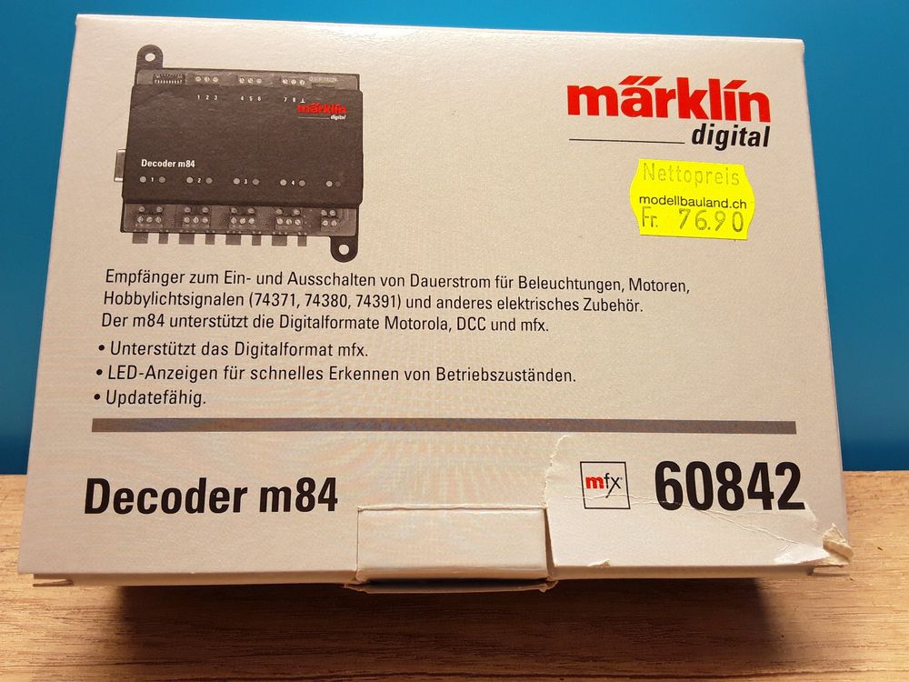 Märklin 60842 digital _ Decoder m84 _ Spur H0 (Gebraucht) in Uerikon für CHF 57 – mit Lieferung ...