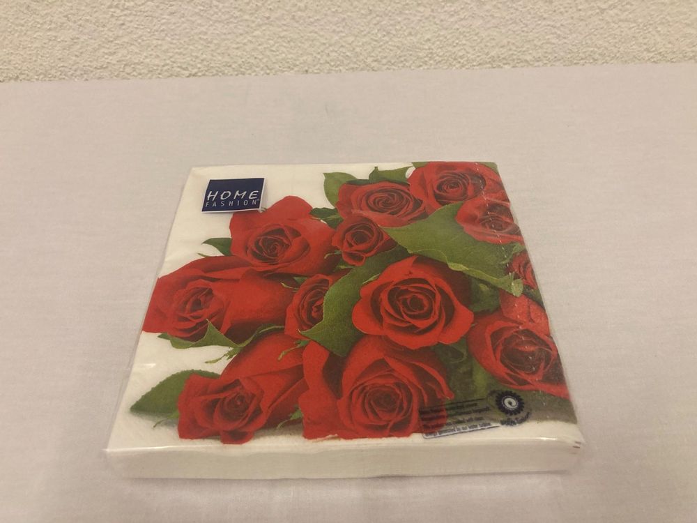 Servietten 20er Packung, 33x33 cm, 3-lagig, NO 42 (Neu und originalverpackt) in Neuenhof für CHF ...