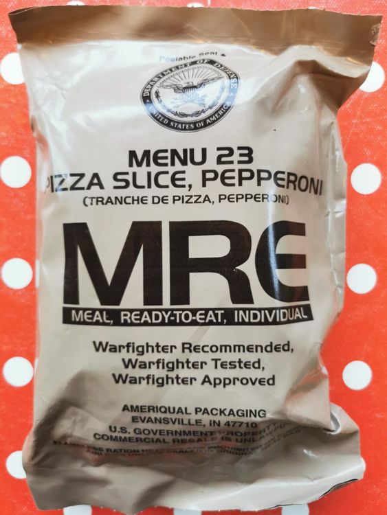Original US Army MRE Menu #23 Pepperoni Pizza Insp. 1/25 | Kaufen auf ...