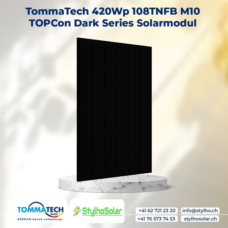 Solar Panel 420Wp Dark Series Tommatech TOPCON MONOKRISTALLI | Kaufen auf Ricardo