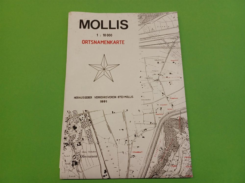 Ortsnamen-Karte Mollis - Kt. Glarus | Kaufen auf Ricardo