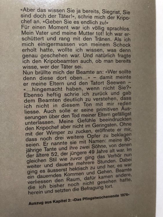 Robert Siegrist: Der Mordfall Seewen | Kaufen auf Ricardo