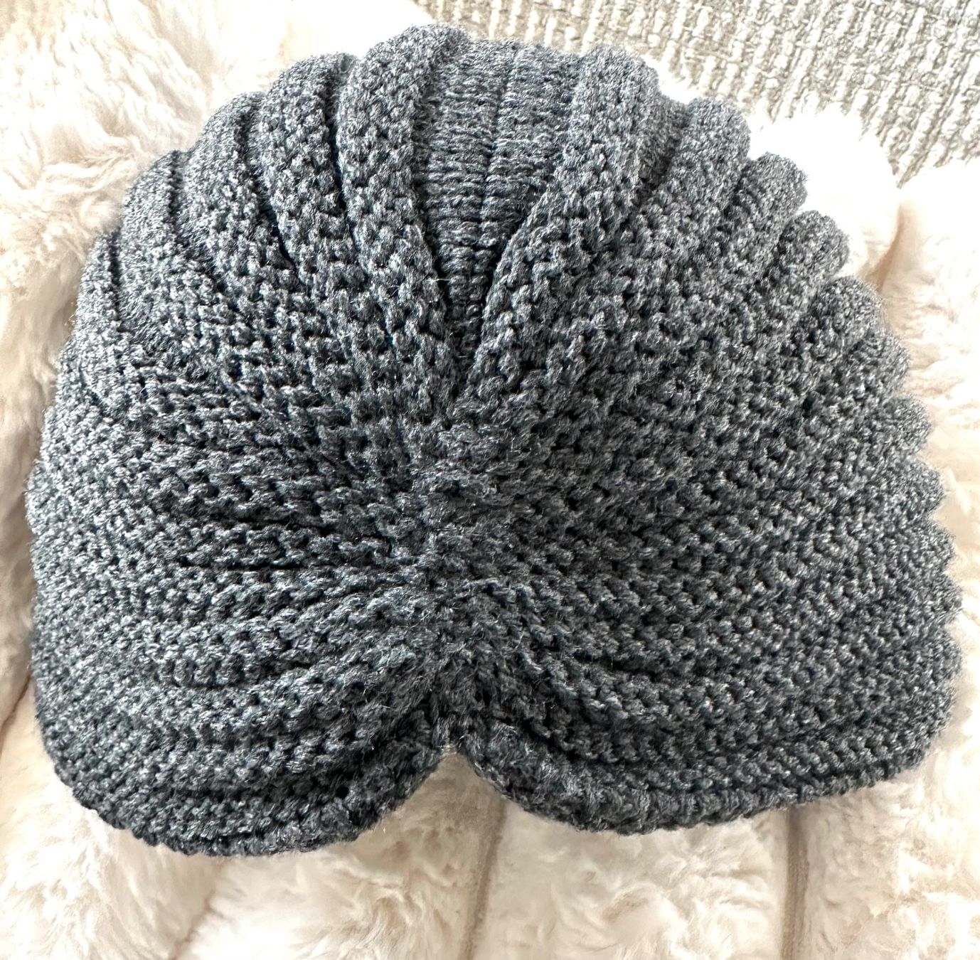 🟢 Neuf bonnet gris anthracite anthrazitgraue Mütze (Neuf avec emballage ...