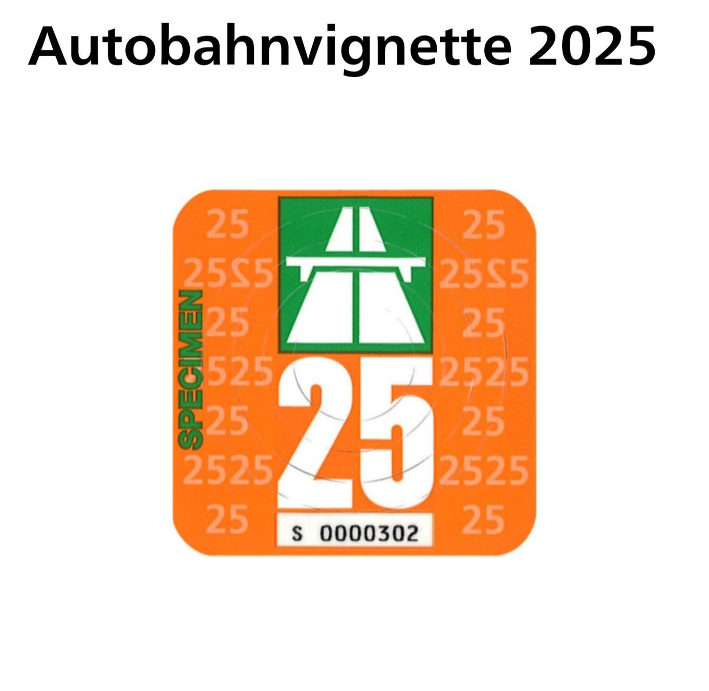 Neue Autobahnvignette 2025 (Neu und originalverpackt) in Zürich für CHF 35 – nur Abholung auf ...