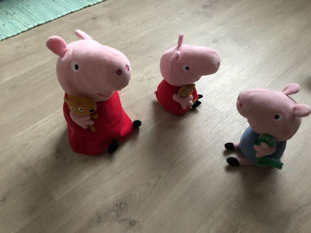 plüschtier-trio peppa und george wutz | Kaufen auf Ricardo