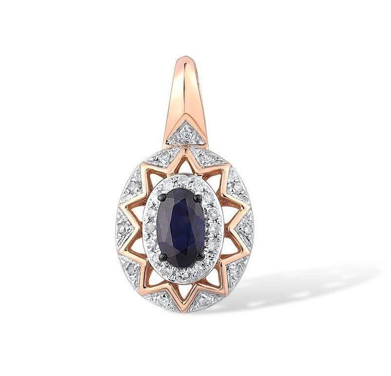 Goldanhänger Saphir | Kaufen auf Ricardo