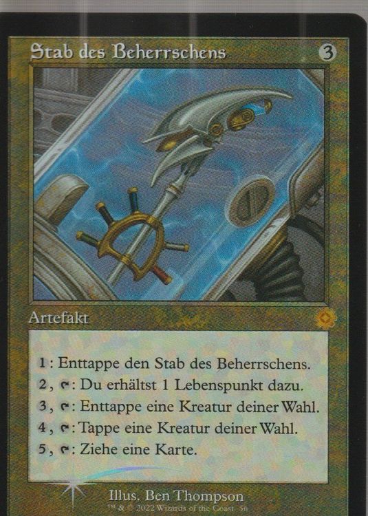 Magic The Gathering MTG Retro Frame Artifact 56 FOIL Stab de (Neu ...