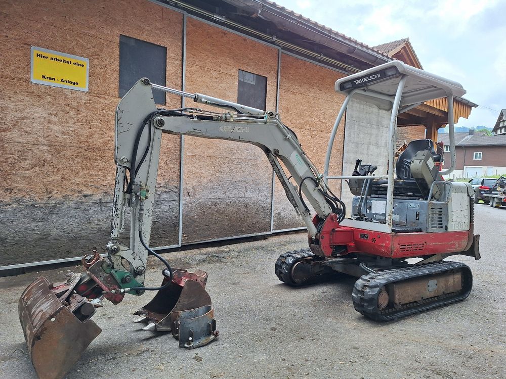 Bagger Takeuchi TB 016 (Gebraucht) in Unteriberg für CHF 10900 – nur Abholung auf Ricardo kaufen