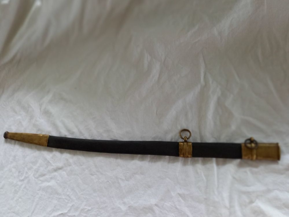 Fourreau en cuir et laiton pour sabre, Mendozza Napoli, 1860 (Gebraucht ...