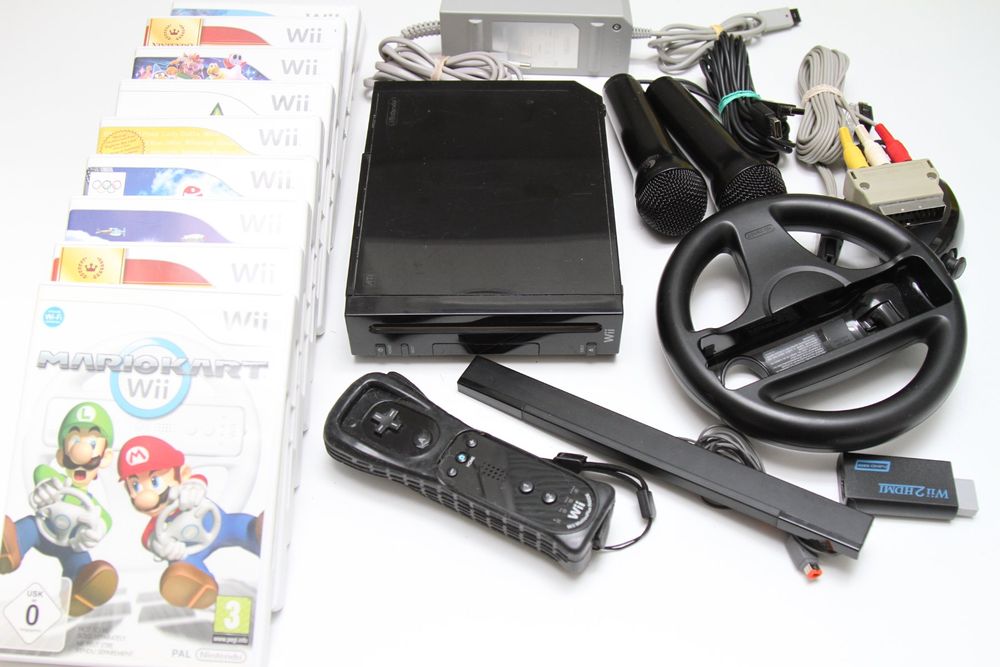 Nintendo Wii mit HDMI-Adapter und Spielen (Gebraucht) in Basel für CHF ...