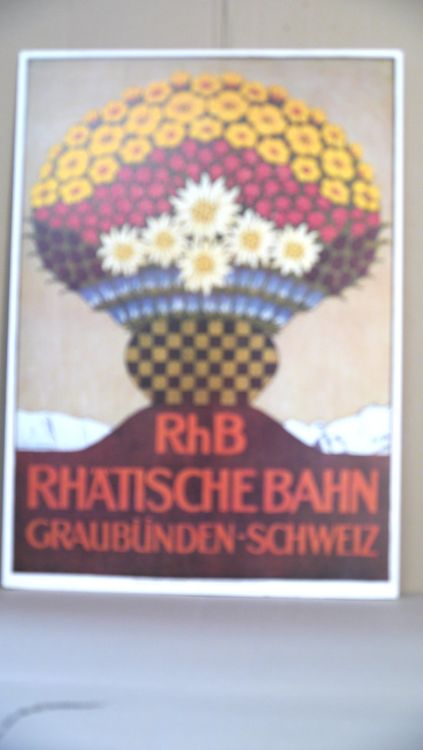 Nostalgieposter "RhB Rhätische Bahn Blumensujet" (Gebraucht) in Chur ...