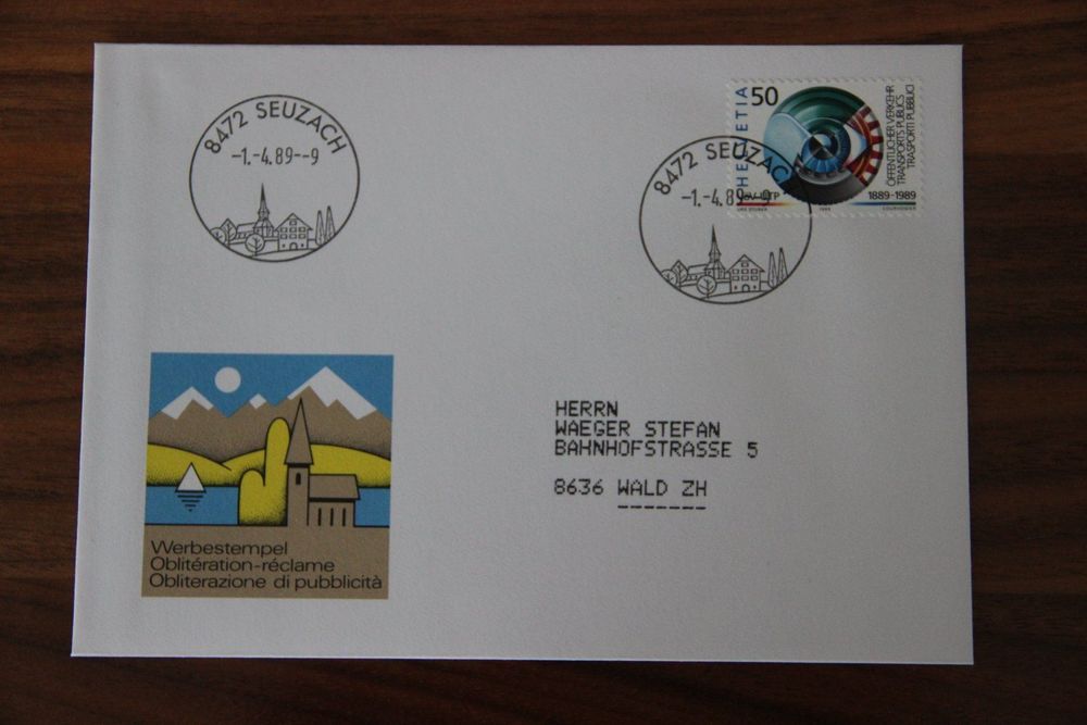 Schweiz 1989 - 8472 Seuzach (Neu (gemäss Beschreibung)) in Jona für CHF 0.5 – mit Lieferung auf ...