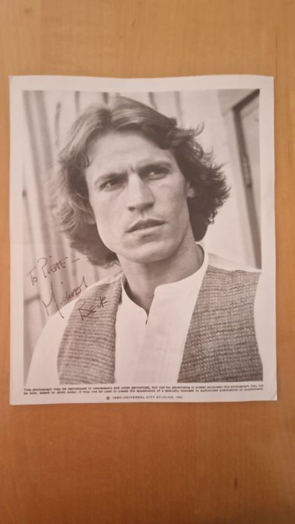 Michael Beck, Original Autogramm auf Grossfoto in s/w (Gebraucht) in ...