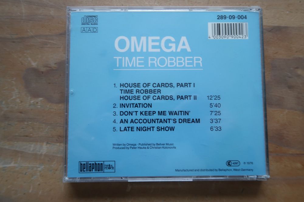 OMEGA - TIME ROBBER - CD (Gebraucht) in Basel für CHF 14 – mit ...