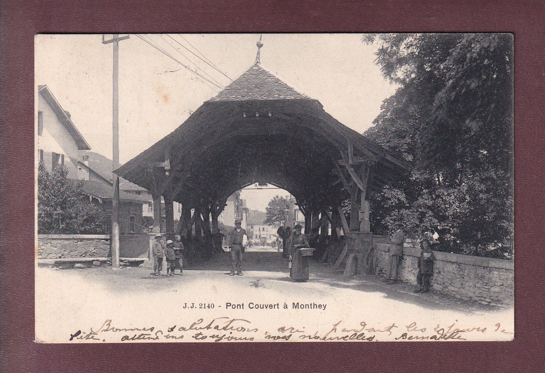 MONTHEY - Pont couvert - Animation - 1911 (D'occasion) à Pully pour CHF ...