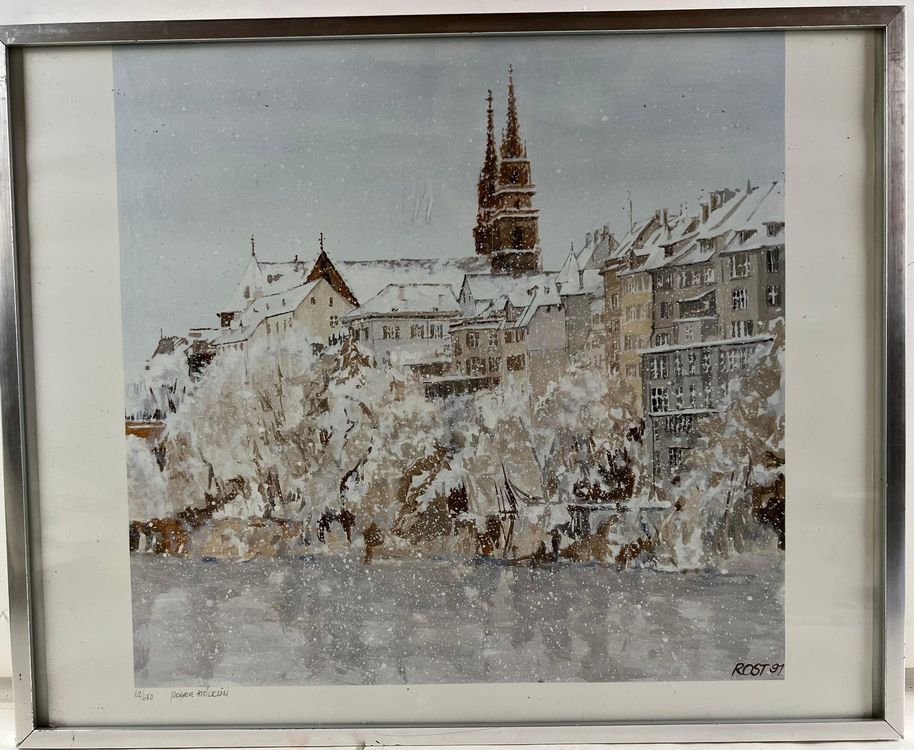 Stadtszene Grafik Handsigniert. (Gebraucht) in Neuhausen am Rheinfall für CHF 10 – mit Lieferung ...