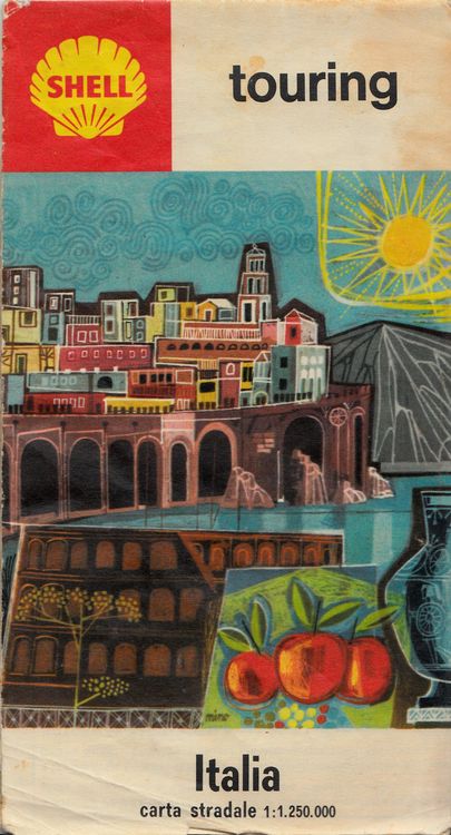 Strassenkarte SHELL touring Italia von 1963 (Gebraucht) in Würenlos für ...