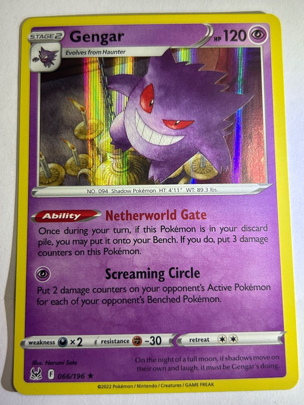 Gengar Holo 066/196 🇺🇸 (Gebraucht) in Langenthal für CHF 1 – mit ...